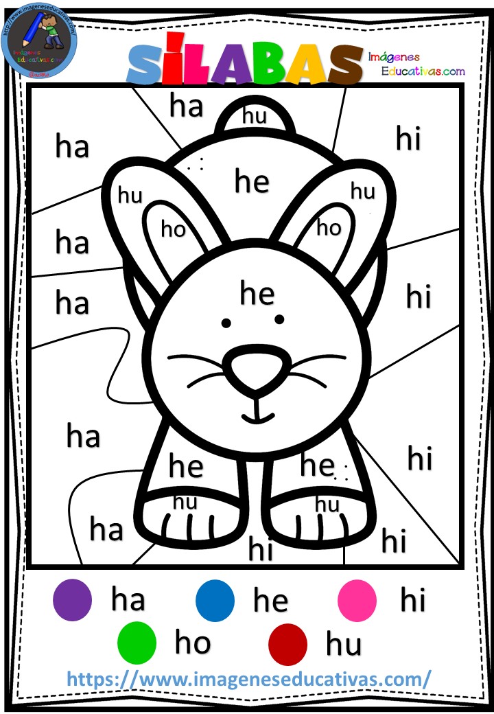 Colorear por sílabas (5) - Imagenes Educativas