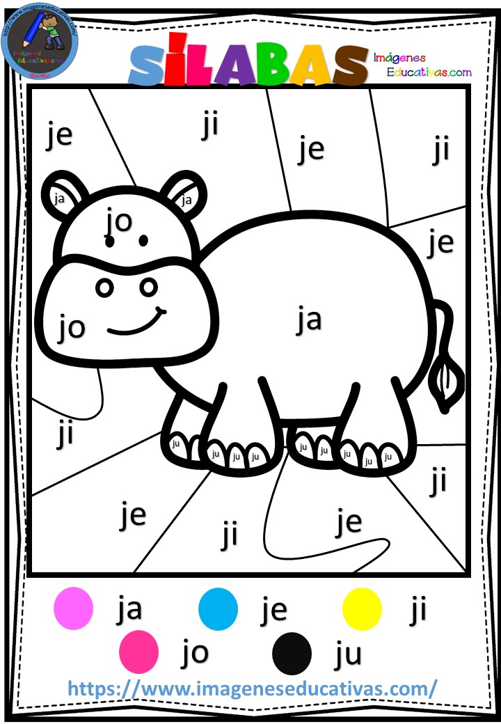 Colorear por sílabas (6) - Imagenes Educativas