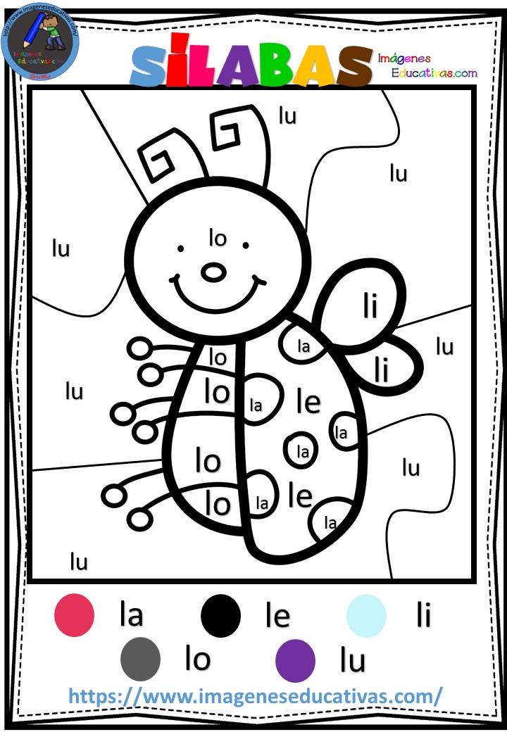 Colorear por sílabas (8) - Imagenes Educativas