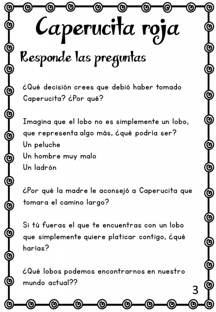 CUENTOS CLÁSICOS ACTIVIDADES DE COMPRENSIÓN LECTORA PARA NIÑOS DE ...