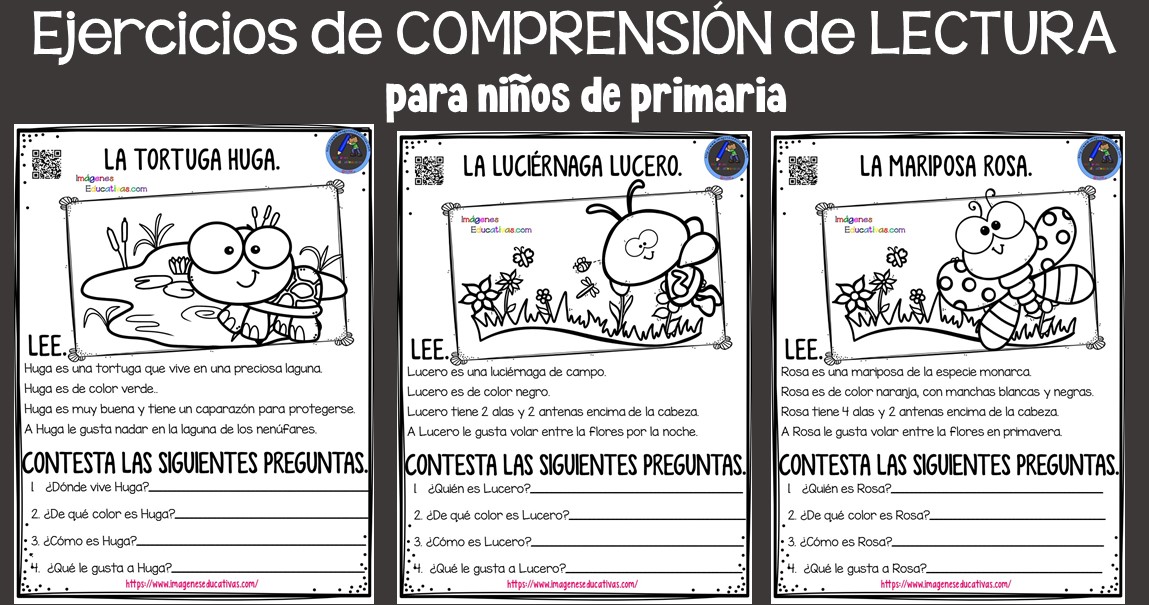 Ejercicios de COMPRENSIÓN de LECTURA para niños de primaria "Aprendo a ...