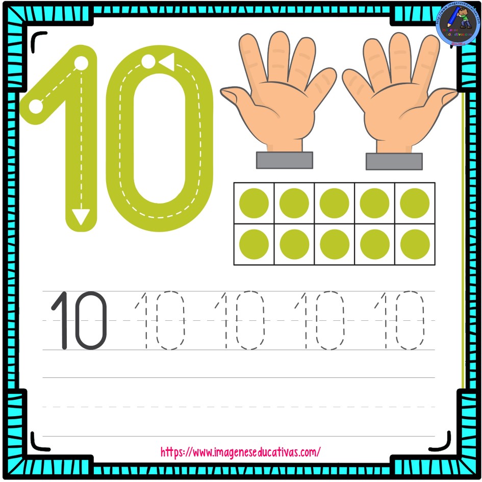 enseñar los numeros del 1 al 10 Enseñar los Números en Etapa Infantil