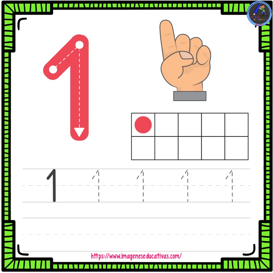 FICHAS DE GRAFOMOTRICIDAD repasamos números del 1 al 10 (2) - Imagenes ...
