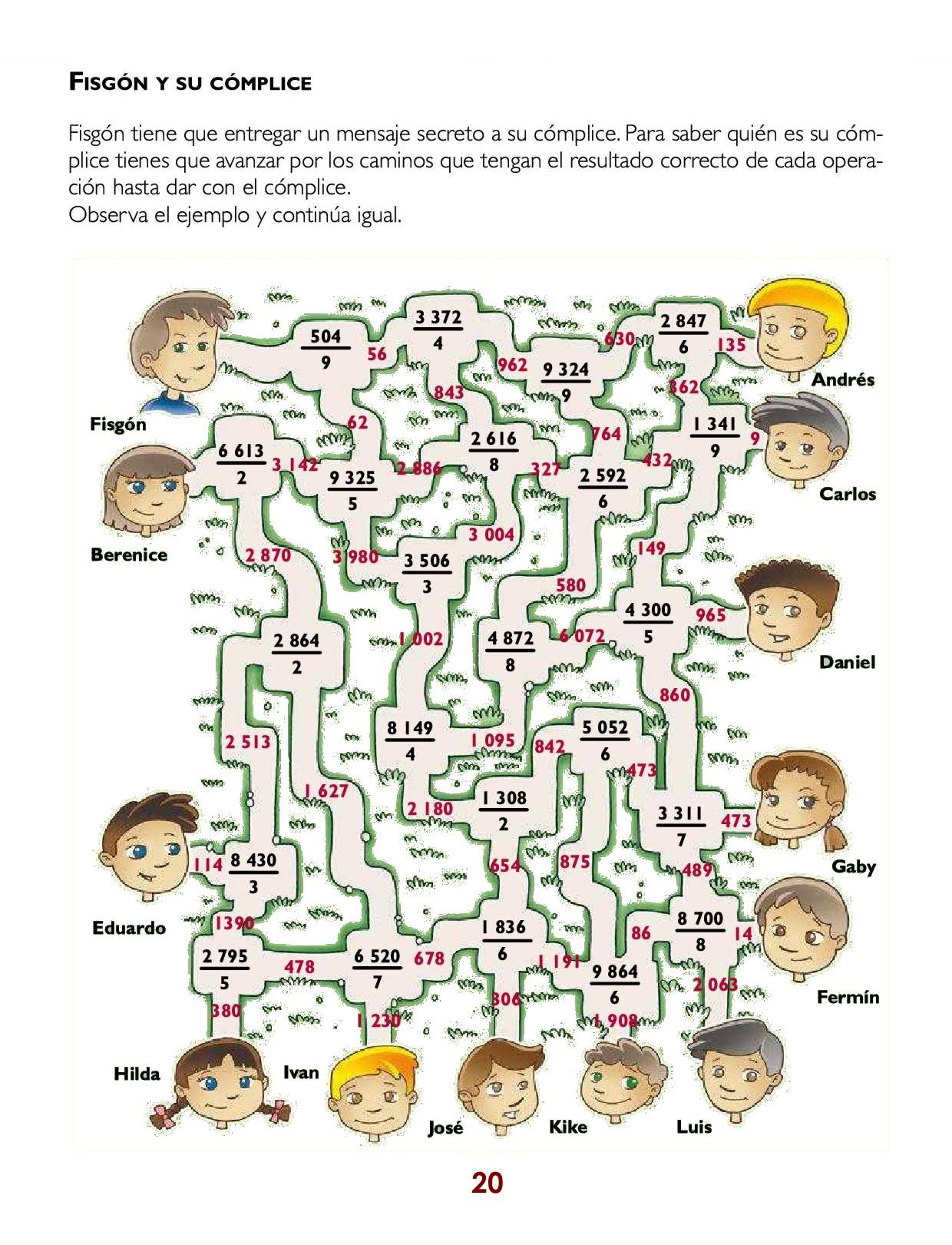 PASATIEMPOS MATEMÁTICOS (21) - Imagenes Educativas