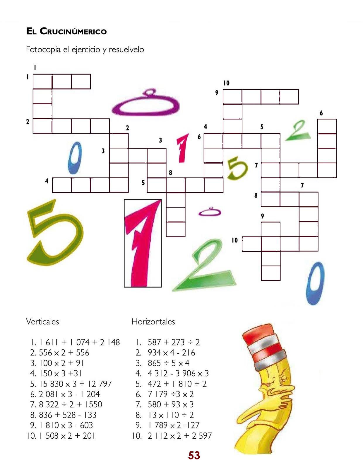 PASATIEMPOS MATEMÁTICOS (54) - Imagenes Educativas