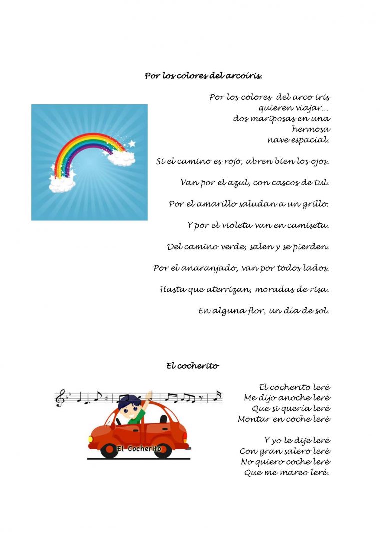 Colección de Canciones infantiles ordenadas por temas - Imagenes Educativas