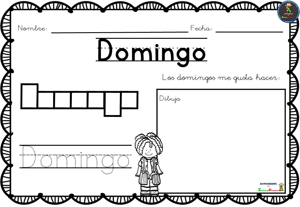 Trabajamos los días de la semana (7) - Imagenes Educativas