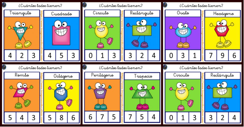 tarjetas figuras geométricas (1) - Imagenes Educativas