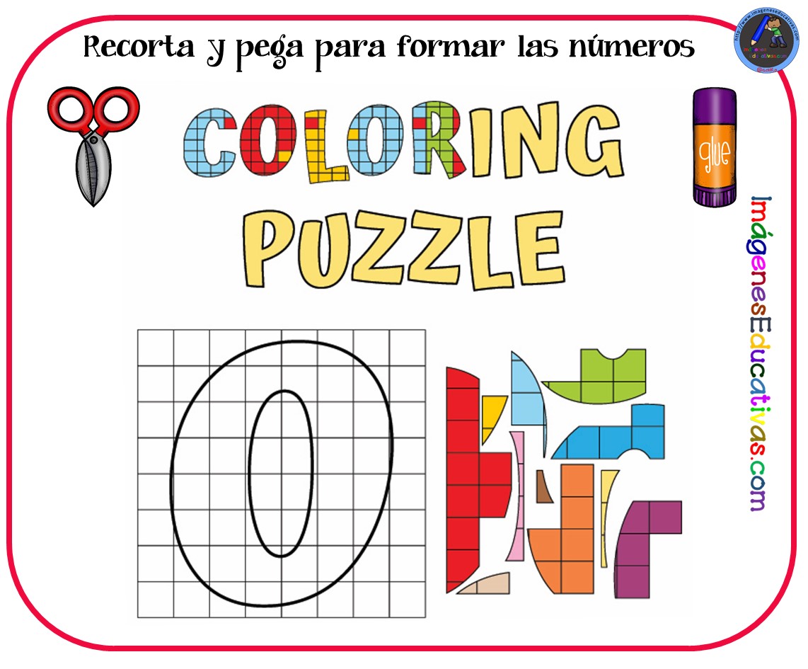 Fichas de atención RECORTA Y PEGA LOS NÚMEROS (11) - Imagenes Educativas