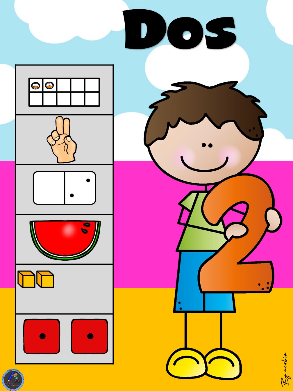 Tarjetas para trabajar los números 1 al 10 (2) - Imagenes Educativas