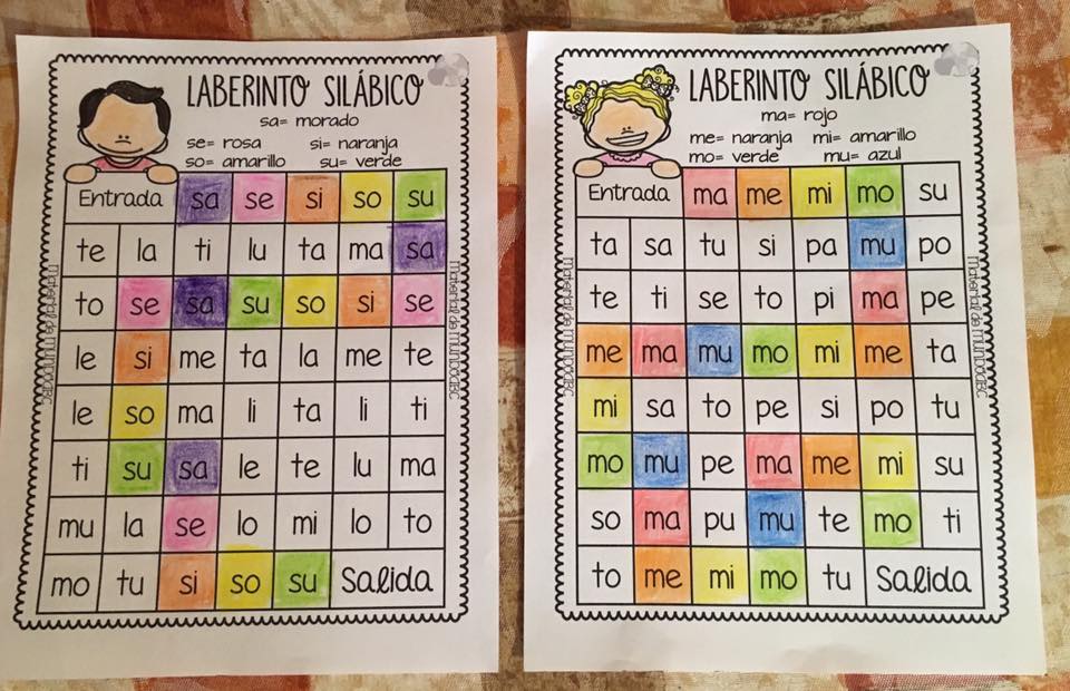 Laberinto Silábico para el primer ciclo de primaria - Imagenes Educativas