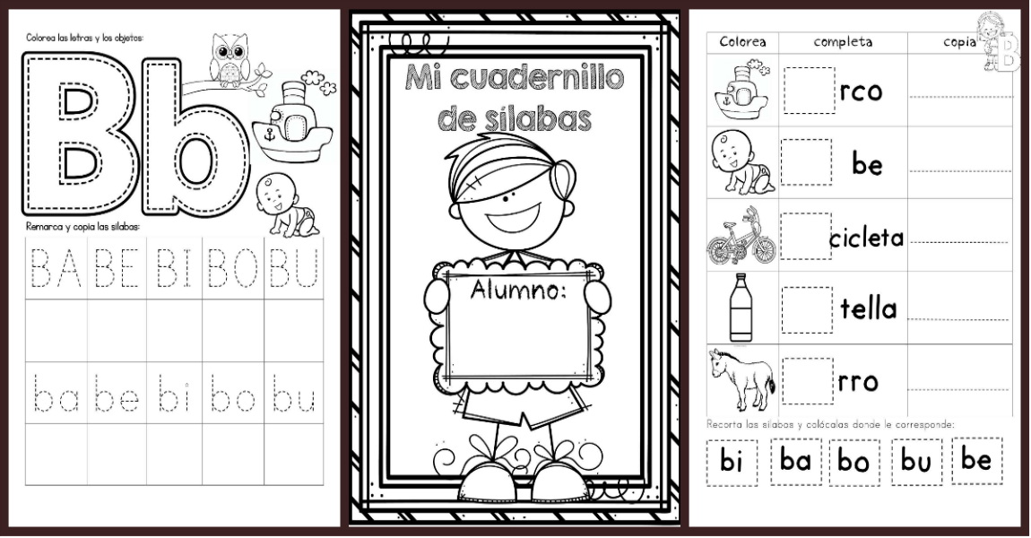 Mi Cuadernillo de Sílabas IE PORTADA - Imagenes Educativas