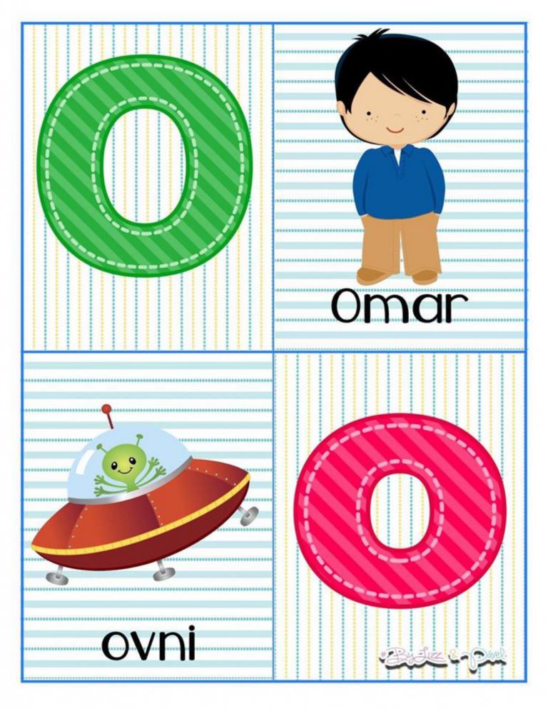 Tarjetas para trabajar el abecedario - Imagenes Educativas