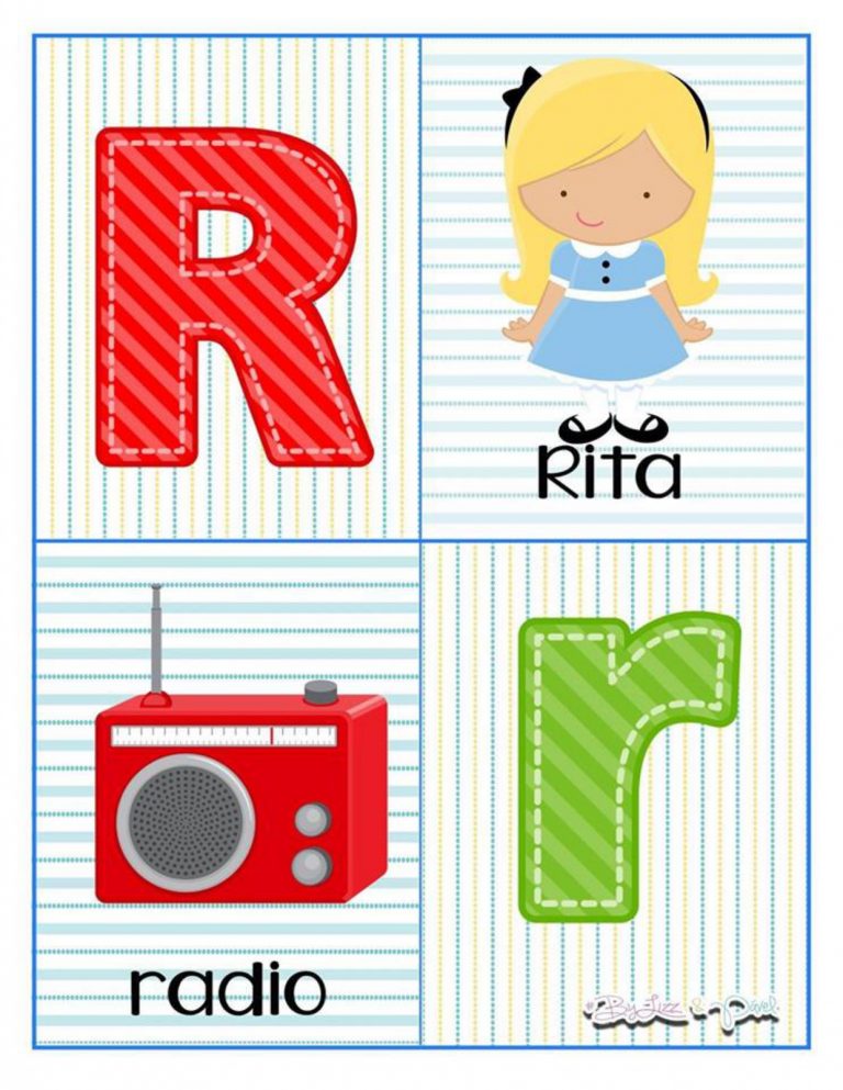 Tarjetas para trabajar el abecedario - Imagenes Educativas