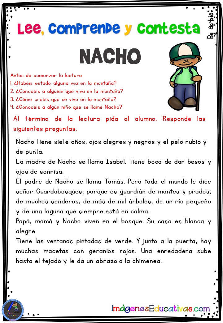 EJERCICIOS DE COMPRENSIÓN LECTORA CON LECTURAS CORTAS IE (4) - Imagenes ...