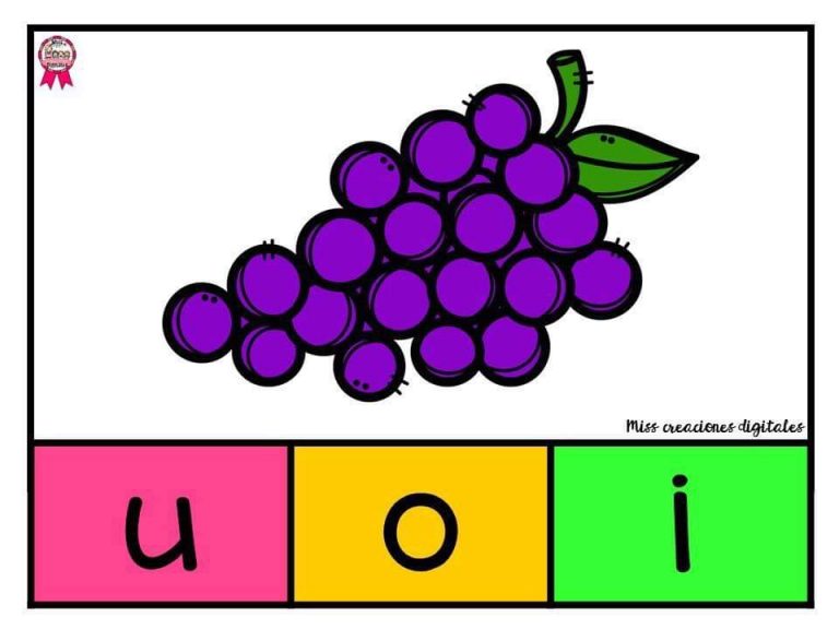 Tarjeta para trabajar las vocales - Imagenes Educativas