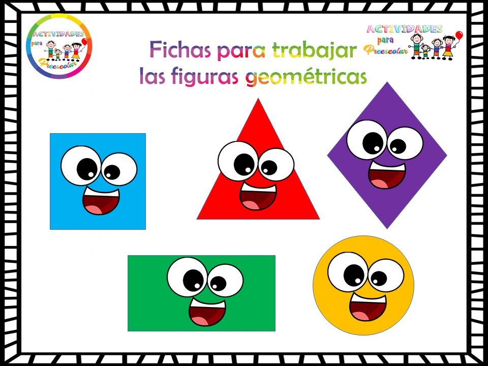 Fichas para trabajar las figuras geométricas - Imagenes Educativas