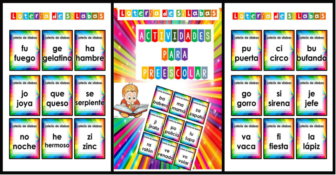 Lotería de sílabas - Imagenes Educativas