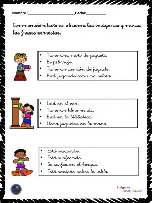 Comprensión lectora a través de dibujos. - Imagenes Educativas