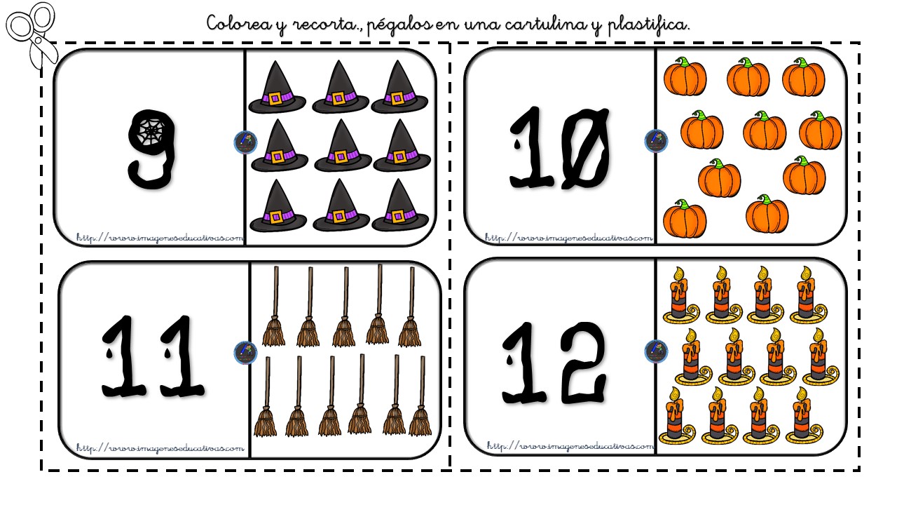 Aprendemos jugando: Divertido dominó especial halloween. - Imagenes ...