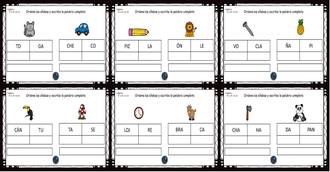 Lectoescritura con palabras bisílabas: las sílabas locas. - Imagenes ...