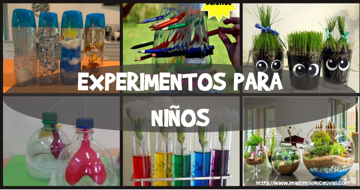 EXPERIMENTOS PARA NIÑOS PORTADA - Imagenes Educativas