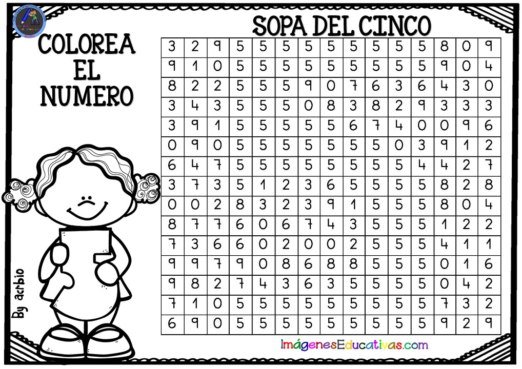 Sopa De Letras De Numeros - Estudiar