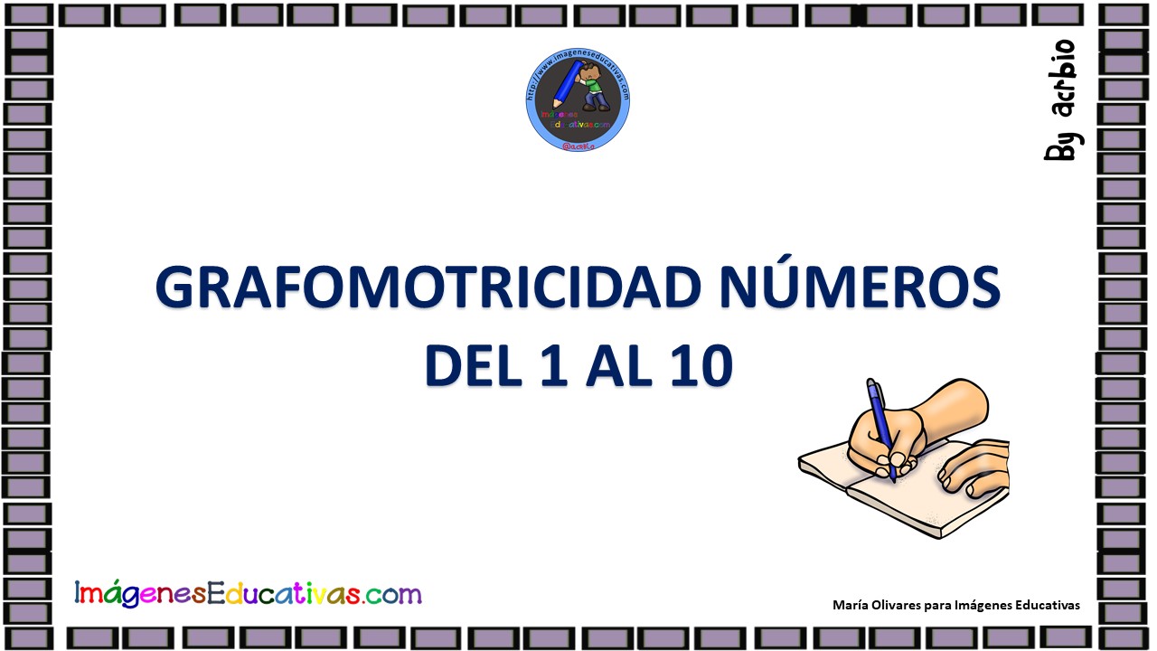 Repasamos el trazo en números del 0 al 10. - Imagenes Educativas