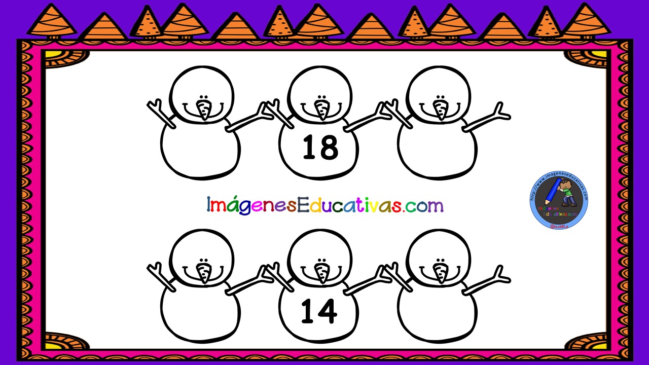 Trabajamos los números del 1 al 20 con estos divertidos muñecos de ...
