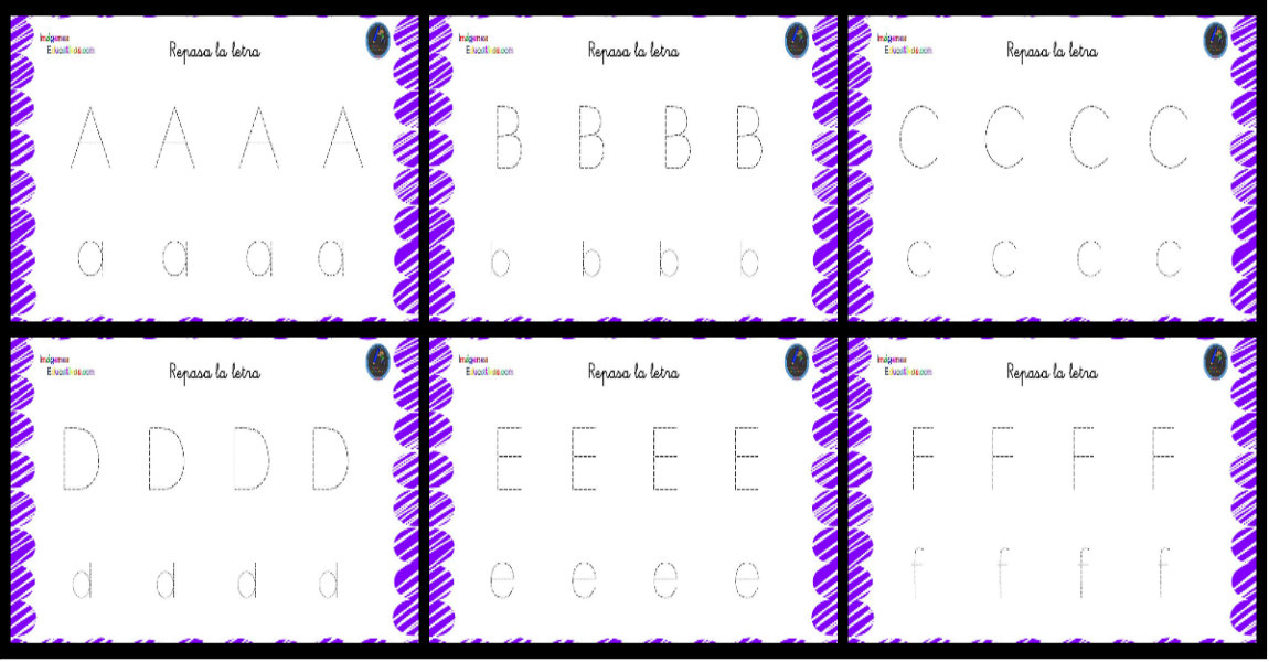 Repasa las letras del abecedario - Imagenes Educativas