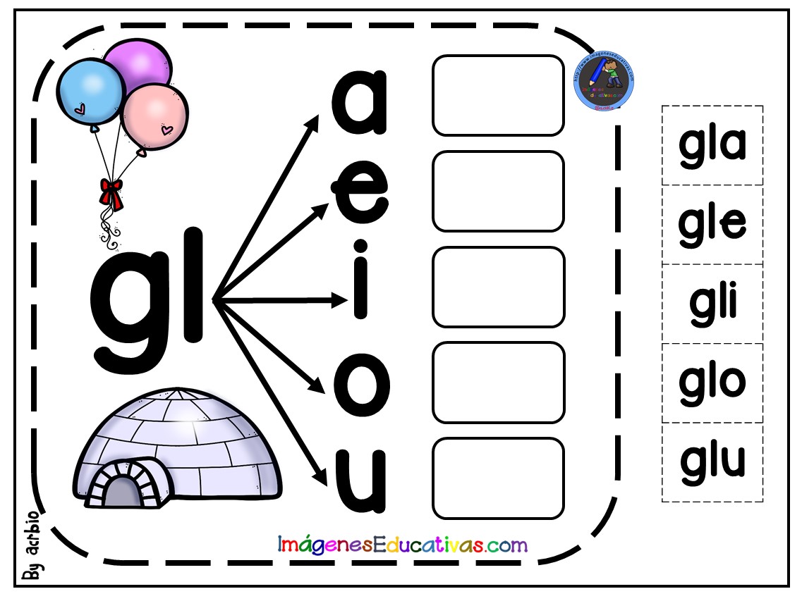 101 FICHAS PARA TRABAJAR LAS SÍLABAS TRABADAS – Imagenes Educativas