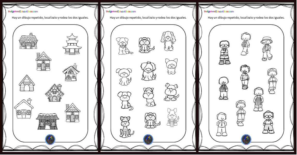 Nuevas fichas para trabajar la atención en Infantil - Imagenes Educativas