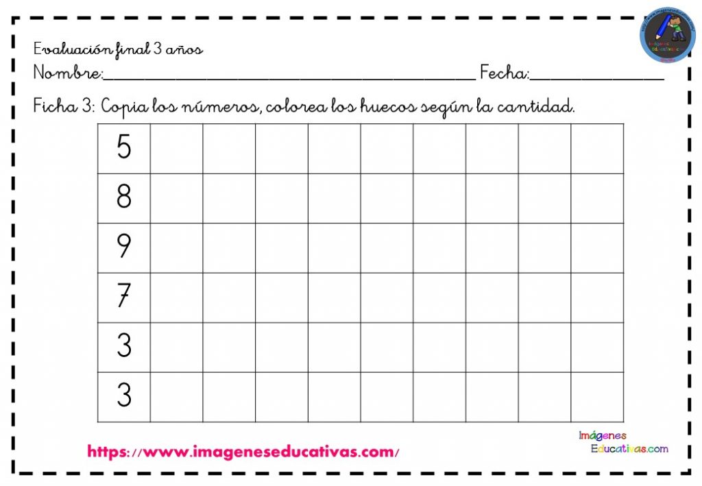 Cuaderno Evaluación para 3 años - Imagenes Educativas