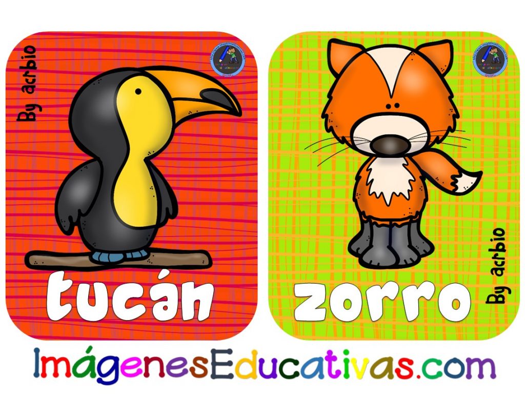 Lotería de Animales 3 TAMAÑOS Y 40 CARTA - Imagenes Educativas