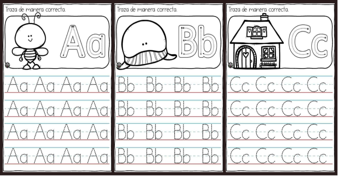 Impresión De Hojas De Trabajo Abc