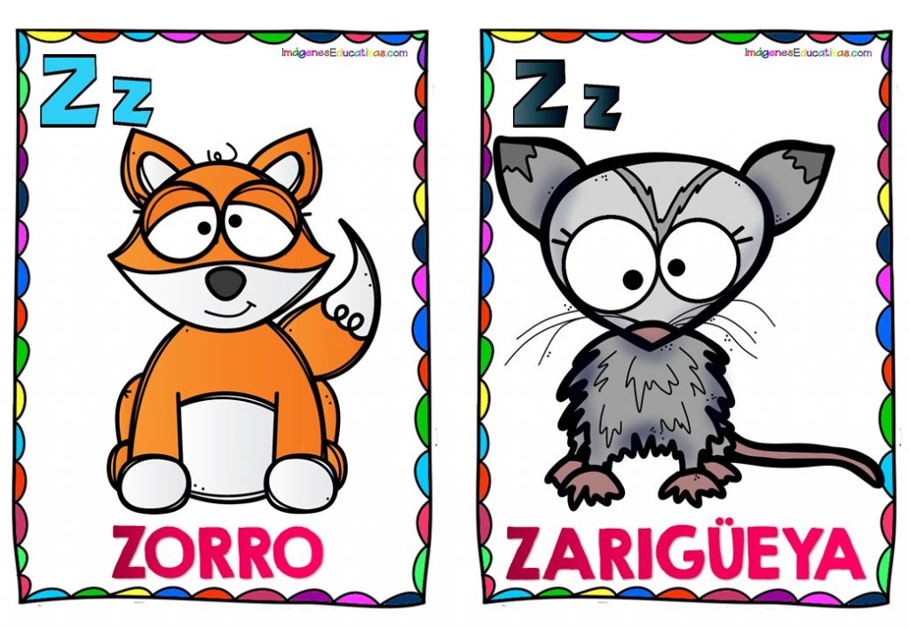 ABECEDARIO DE ANIMALES EN TARJETAS PARA PLASTIFICAR 1 (14) - Imagenes ...