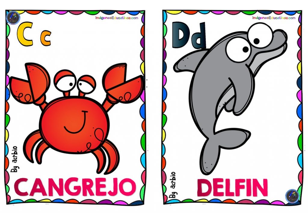 ABECEDARIO DE ANIMALES EN TARJETAS PARA PLASTIFICAR + LOTERÍA + BINGO 3 ...