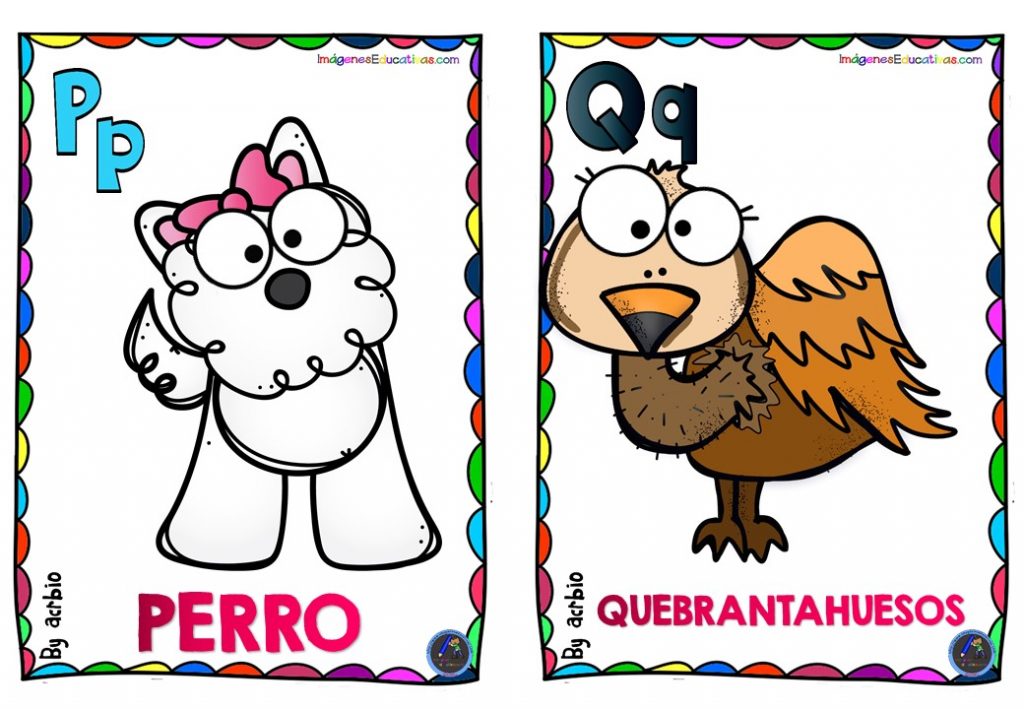 ABECEDARIO DE ANIMALES EN TARJETAS PARA PLASTIFICAR 1 (9) - Imagenes ...