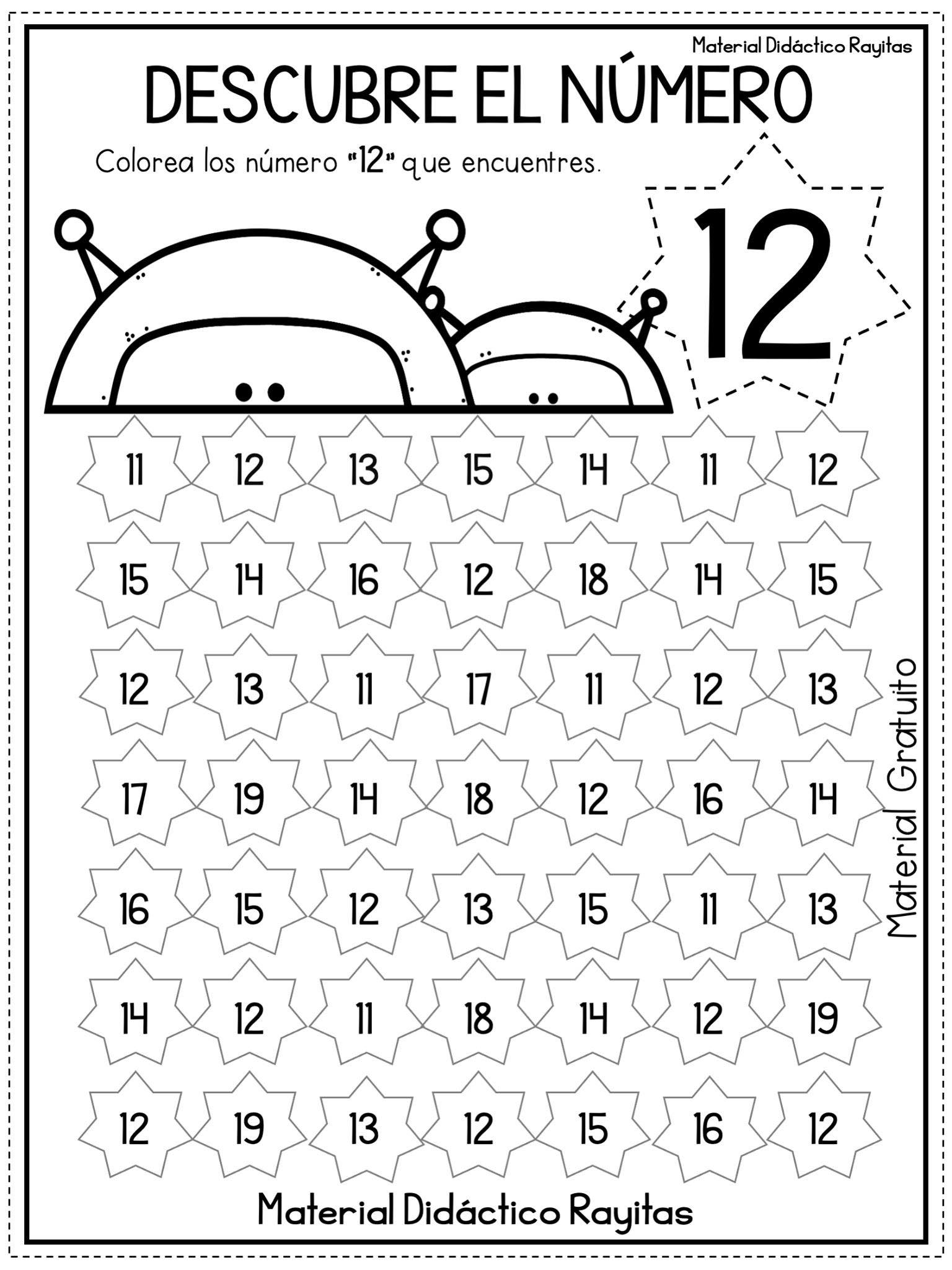 BUSCA NÚMEROS (12) - Imagenes Educativas