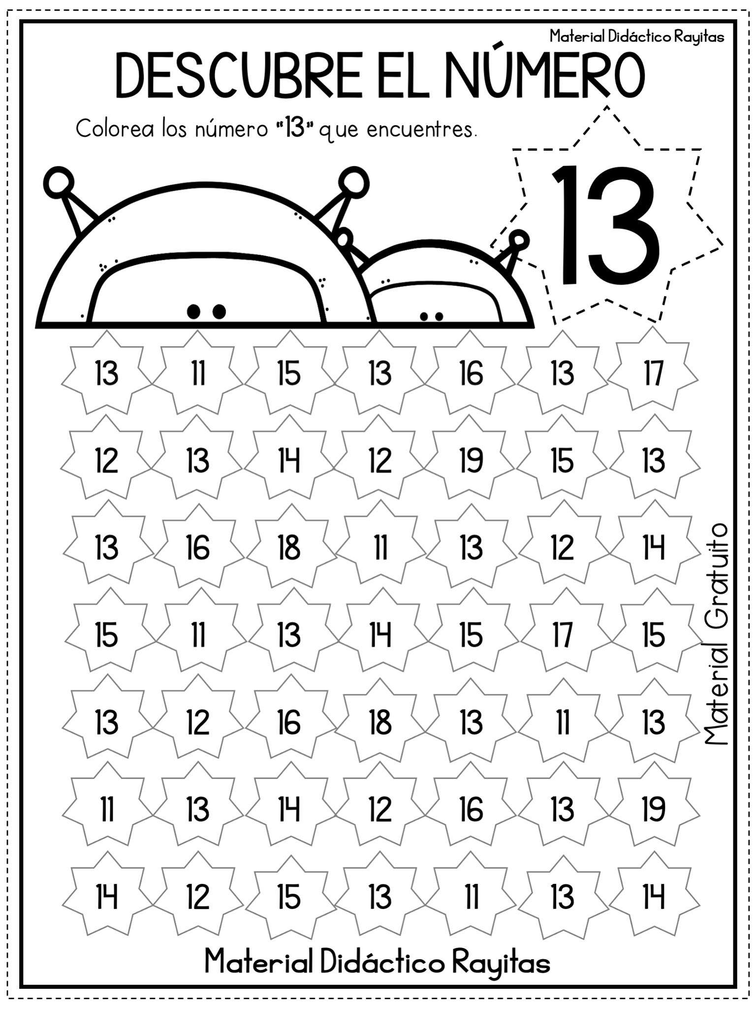 BUSCA NÚMEROS (13) - Imagenes Educativas