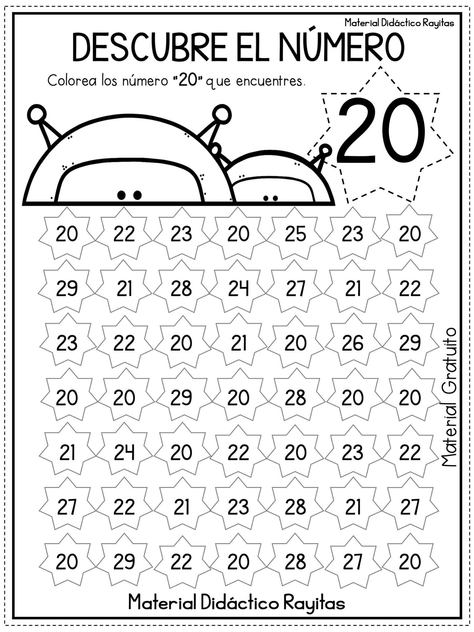 BUSCA NÚMEROS (20) - Imagenes Educativas