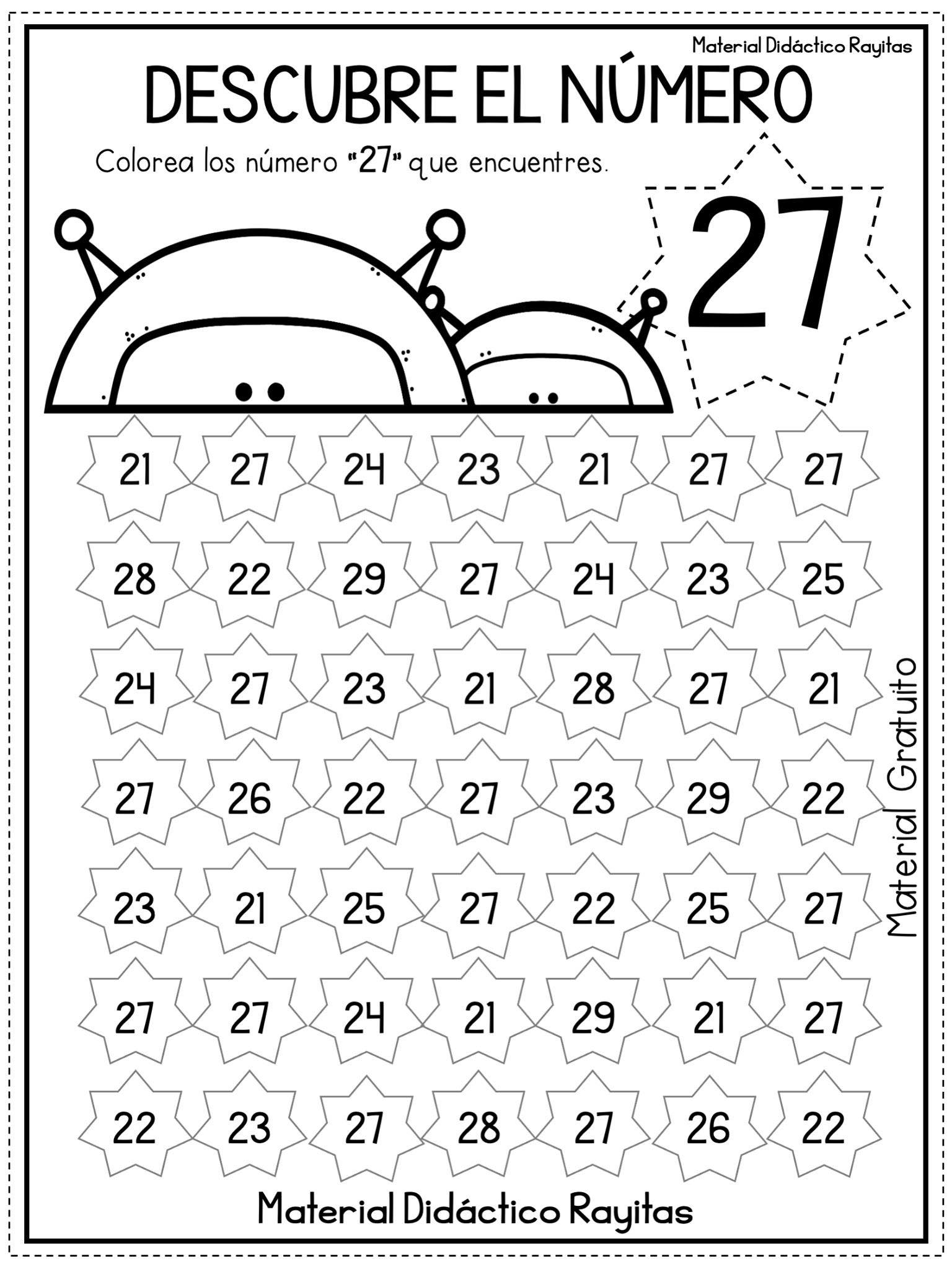 BUSCA NÚMEROS (27) - Imagenes Educativas