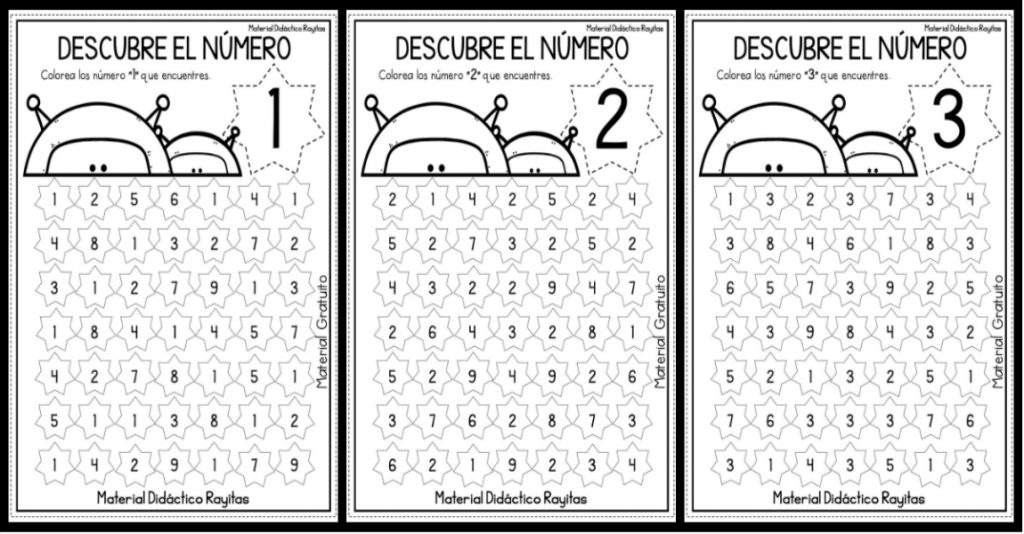 BUSCA NÚMEROS PORTADA - Imagenes Educativas