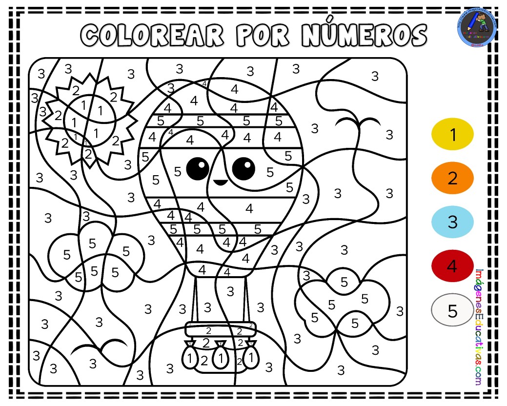 Dibujos para colorear por números - Imagenes Educativas