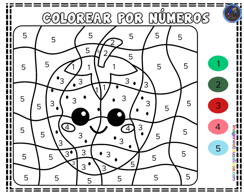 CUADERNO PARA COLOREAR POR NÚMEROS NIVEL AVANZADO - Imagenes Educativas