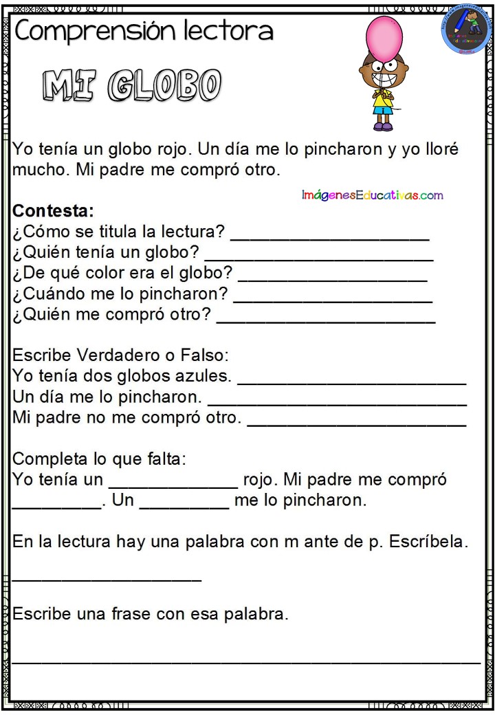 Actividades De Comprensión Lectora Primer Grado Y Primaria Imagenes