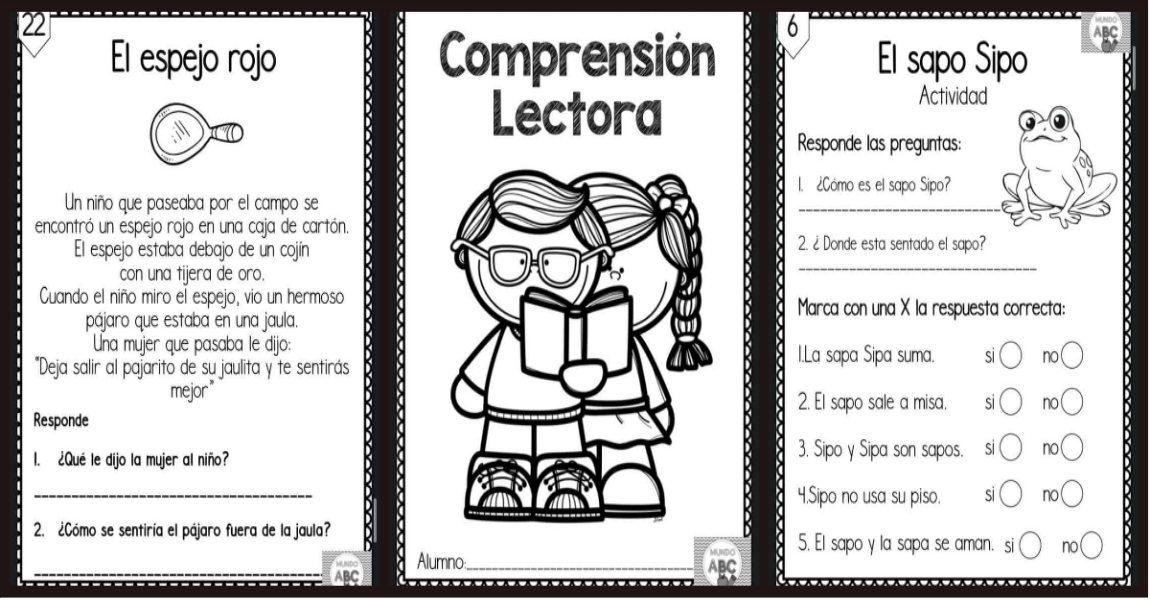 CUADERNO COMPRENSIÓN LECTORA - Imagenes Educativas