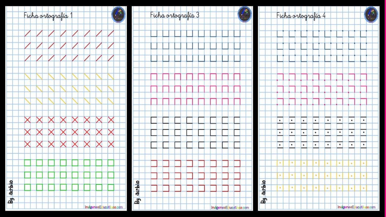 CUADERNO DE CALIGRAFÍA EN CUADRICULA PORTADA FACE - Imagenes Educativas