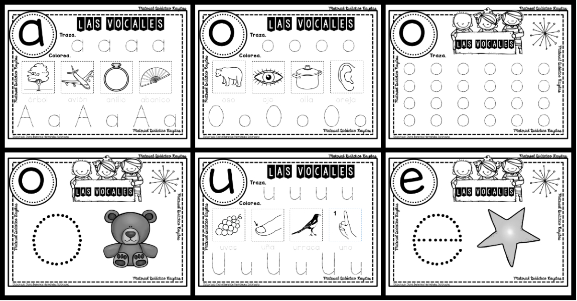 Cuaderno Para Trabajar Las Vocales Imagenes Educativas