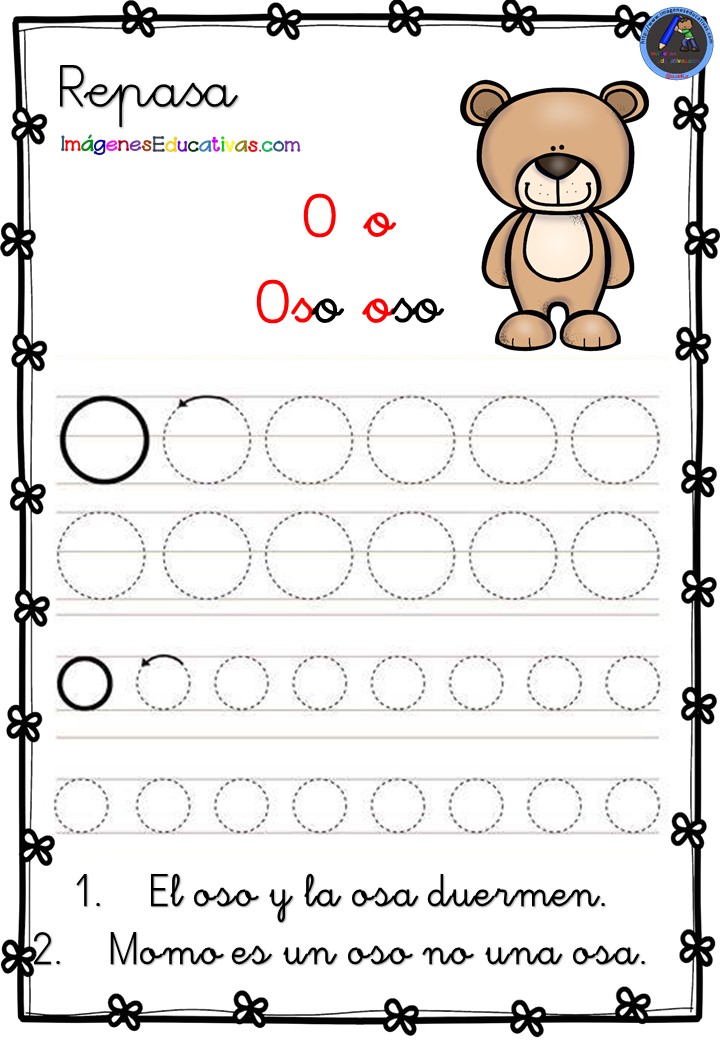 Lectura y caligrafía con VOCALES (12) - Imagenes Educativas